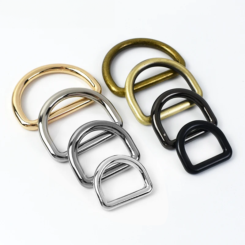 D-Ring (2/pk) - Gold, Silver, Gunmetal, Antique Gold – Hand and Sew Leather